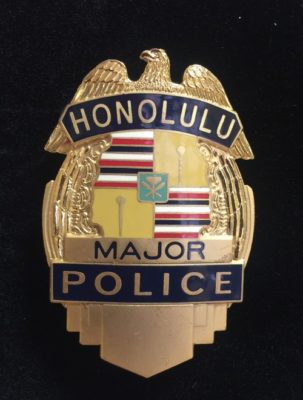 Placa Policía Honolulu Hawai Estados Unidos - Insignia Online