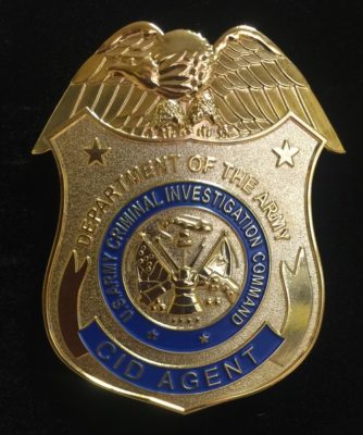 Placa Policía Militar Investigaciones Judiciales CID - Insignia Online